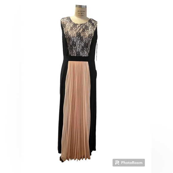 cindy collection | Dresses | Maxi Black Dusty Pink Dress | Poshmark